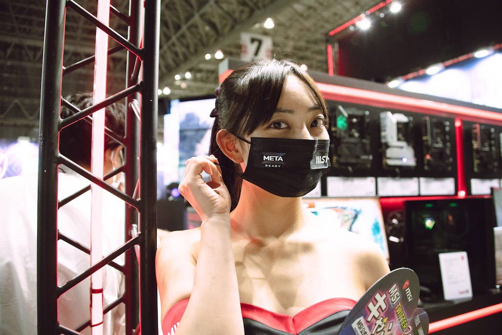 冗舌な視線 マスク時代のコンパニオン（MSI編）【TGS2022】：日経クロストレンド