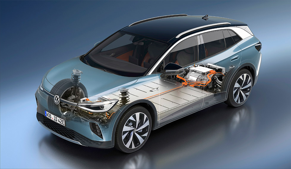 VWが新型EV「ID.4」を発売 500万円切る価格で存在感を発揮：日経クロストレンド